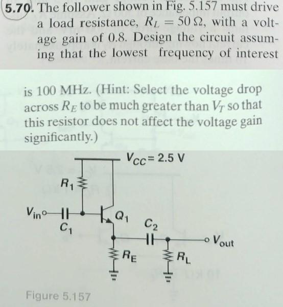 Solved 70. The follower shown in Fig. 5.157 must drive a | Chegg.com