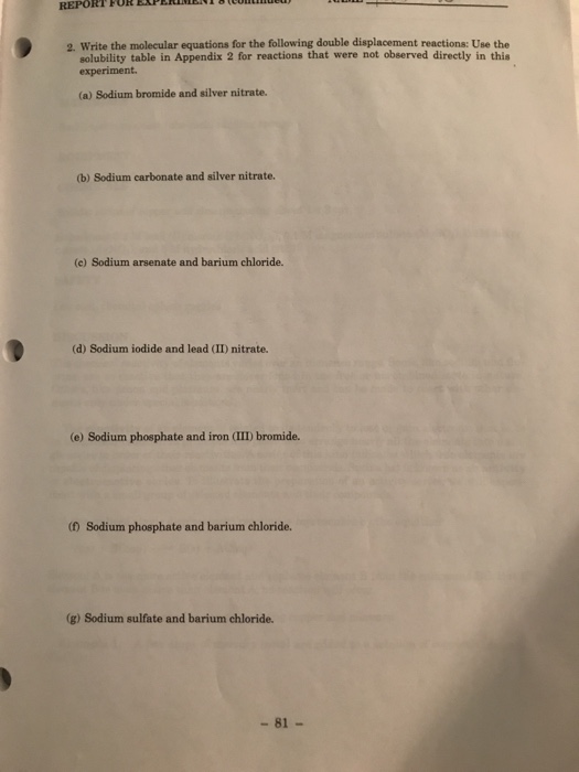 Solved REPORT FOR EXPERIMENT 4 (continued) NAME QUESTIONS | Chegg.com