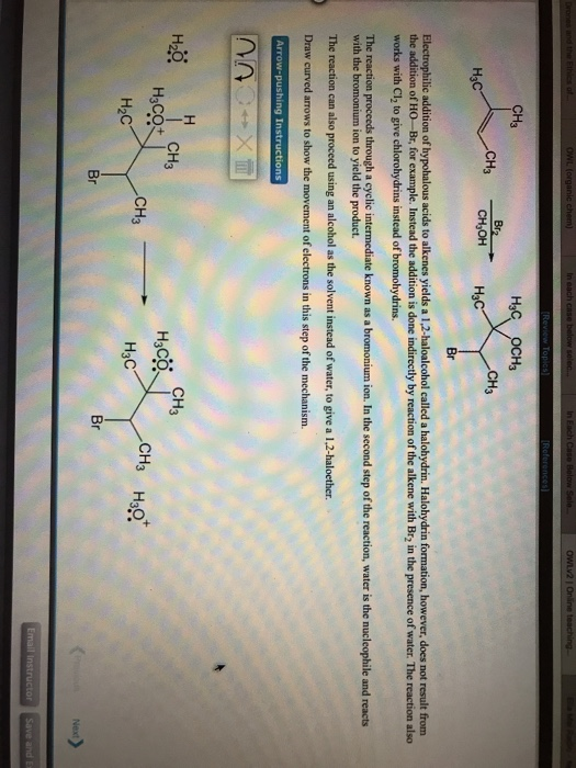 Solved CH3 H3C OCH3 CH362 Brz CH3 Нас Electrophilic addition | Chegg.com