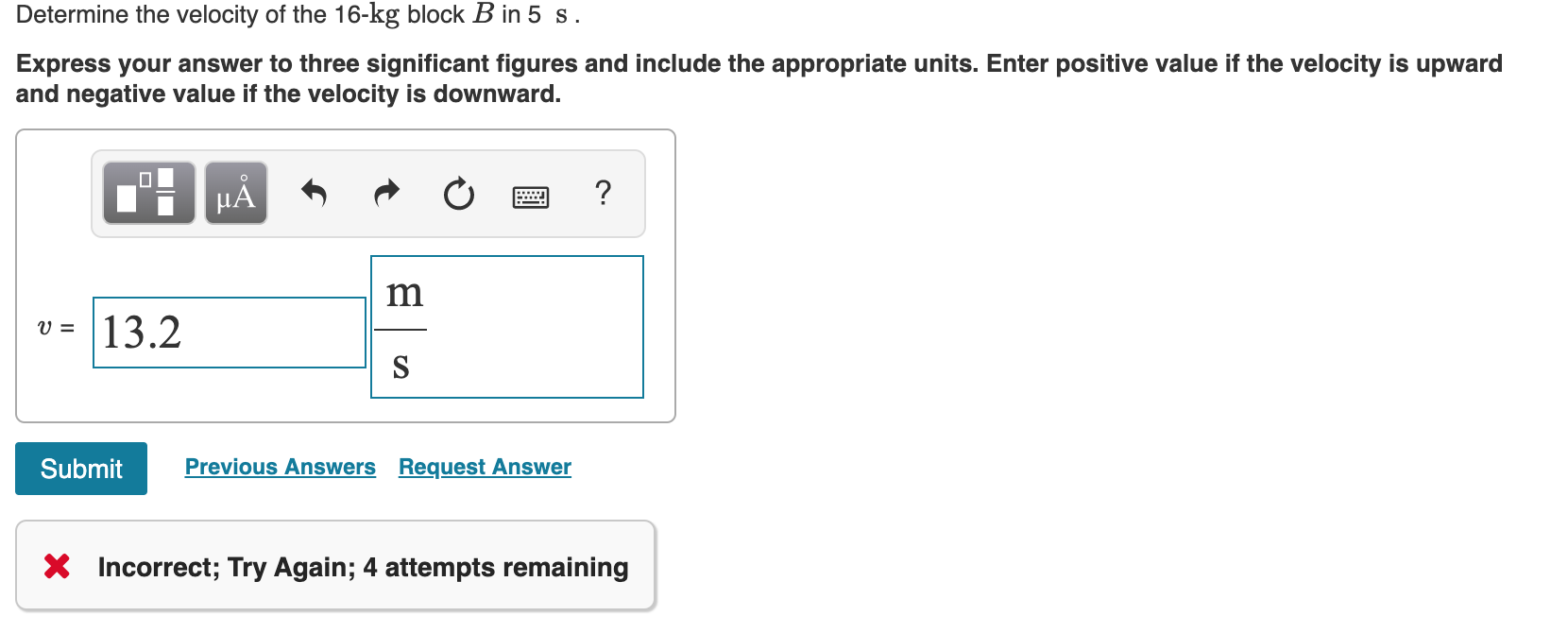 Solved The 20-kg block A is released from rest. (Figure 1) | Chegg.com