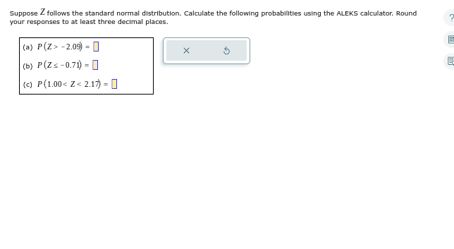 [Solved]: Suppose ( Z ) follows the standard normal dist