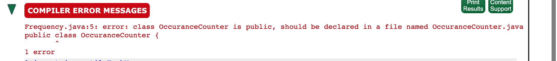 Solved I keep getting this error on myprogramminglab, please | Chegg.com