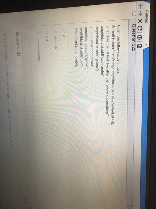 Solved In the interface Listintérface, the method public | Chegg.com