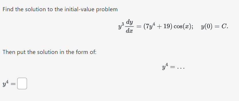 Solved Find the solution to the initial-value problem | Chegg.com