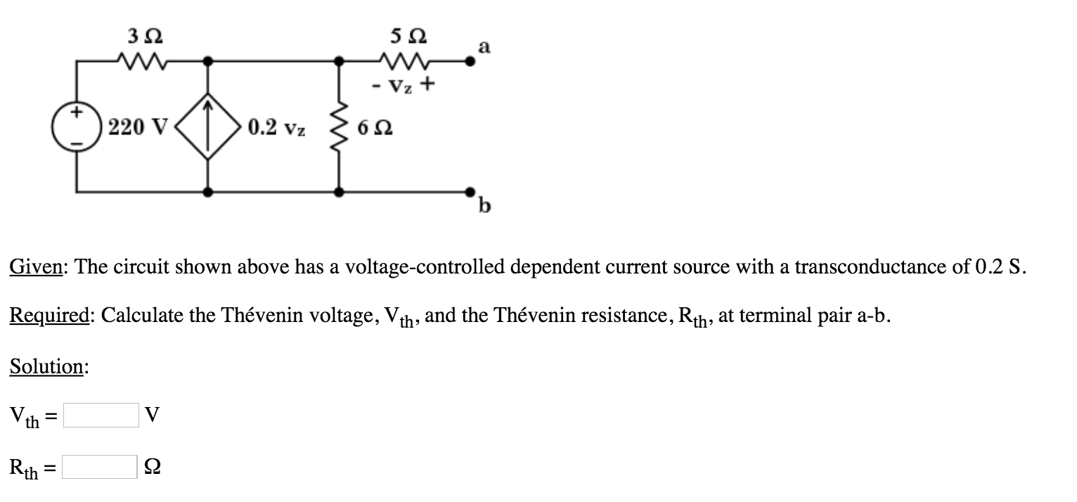 Solved Given: The circuit shown above has a | Chegg.com