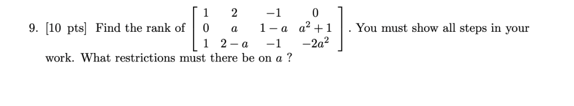 Solved This is for linear algebra class. Please show me all | Chegg.com
