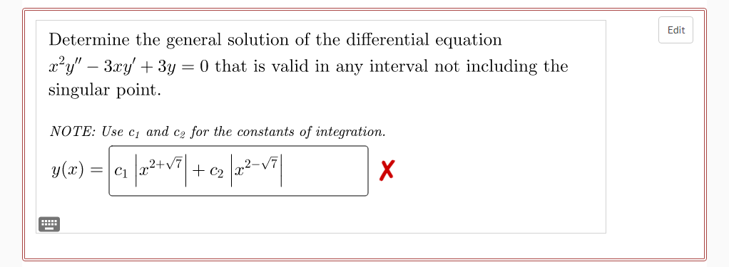Solved Determine the general solution of the differential | Chegg.com