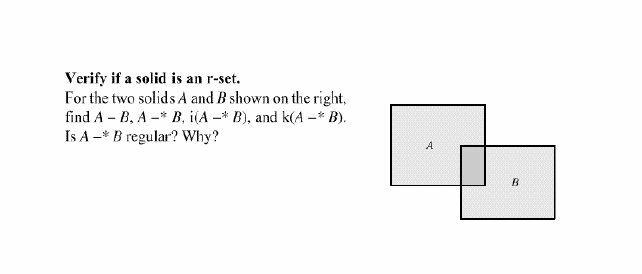 Solved Verify if a solid is an r-set. For the two solids A | Chegg.com