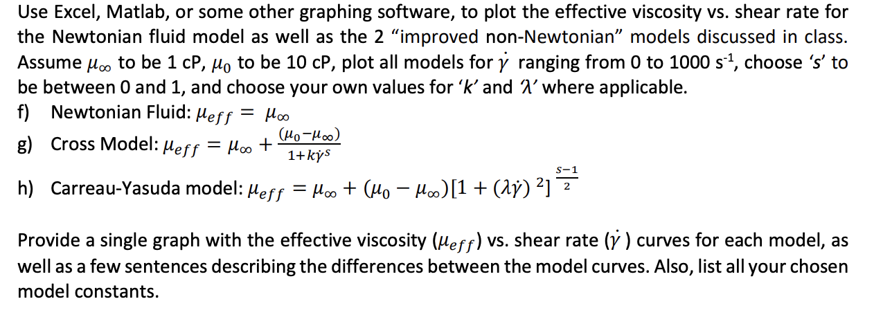 Solved Use Excel, Matlab, or some other graphing software, | Chegg.com