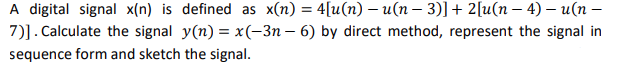 Solved please solve in the correct way, use direct method | Chegg.com