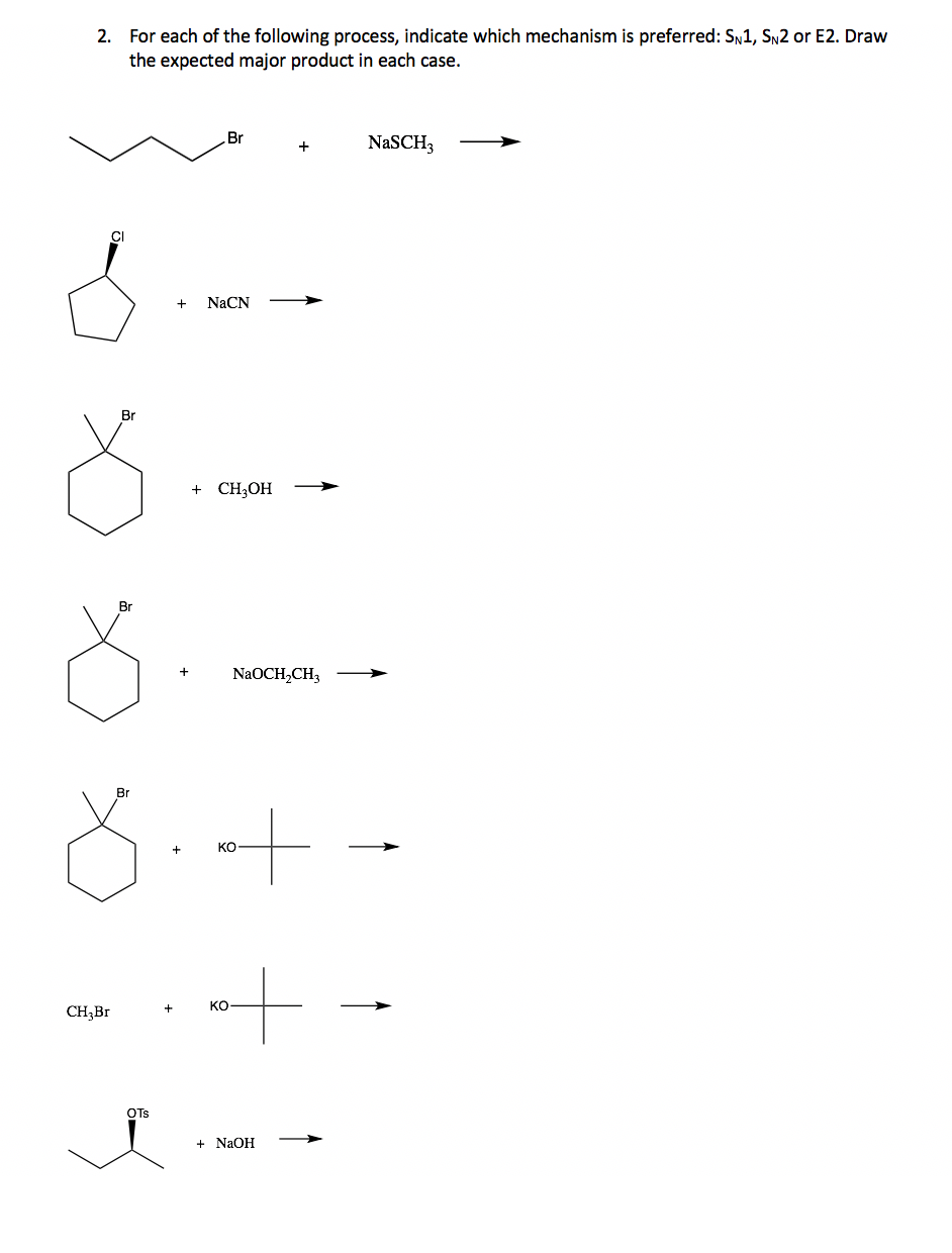 Solved 2. For each of the following process, indicate which | Chegg.com