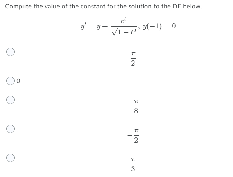 Solved Compute the value of the constant for the solution to | Chegg.com