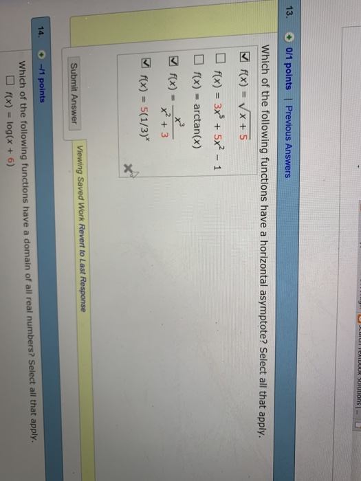 Solved OR Solutions - 13. 0/1 points | Previous Answers | Chegg.com Solved OR Solutions - 13. 0/1 points | Previous Answers | Chegg.com