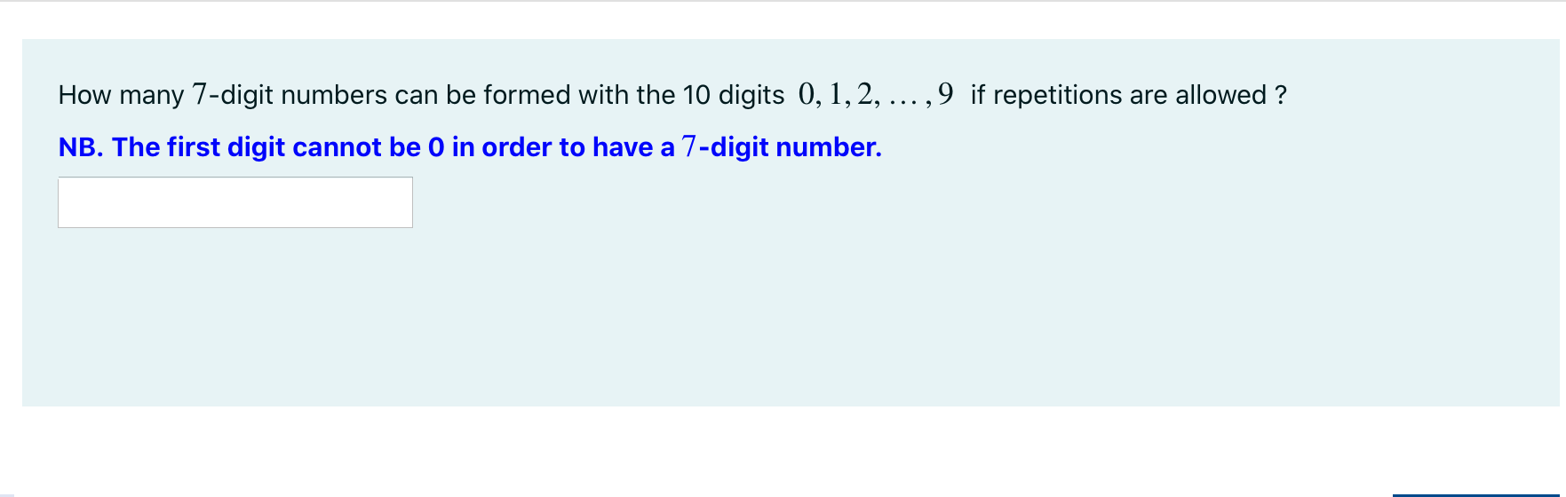Solved How many 7-digit numbers can be formed with the 10 | Chegg.com