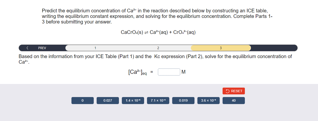 [Solved]: Predict the equilibrium concentration of ( m