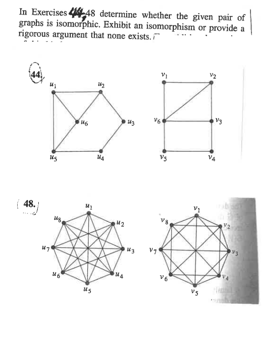 Solved In Exercises 448 determine whether the given pair of | Chegg.com