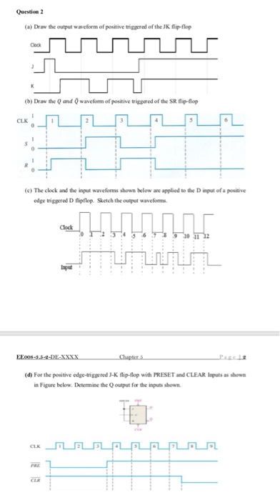 Solved Question 2 A Draw The Output Waveform Of Positive