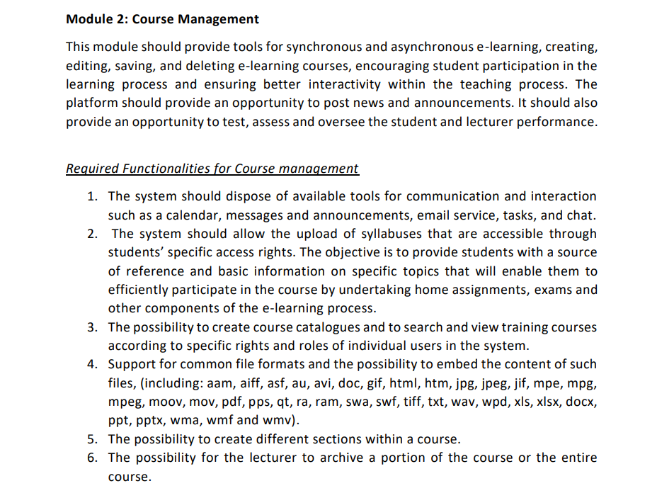 Solved Module 2: Course Management This module should | Chegg.com
