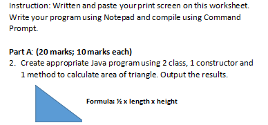 Solved Instruction: Written and paste your print screen on | Chegg.com