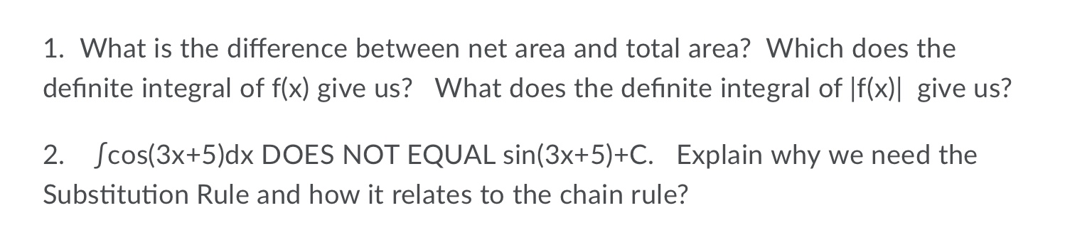 Solved 1. What is the difference between net area and total | Chegg.com