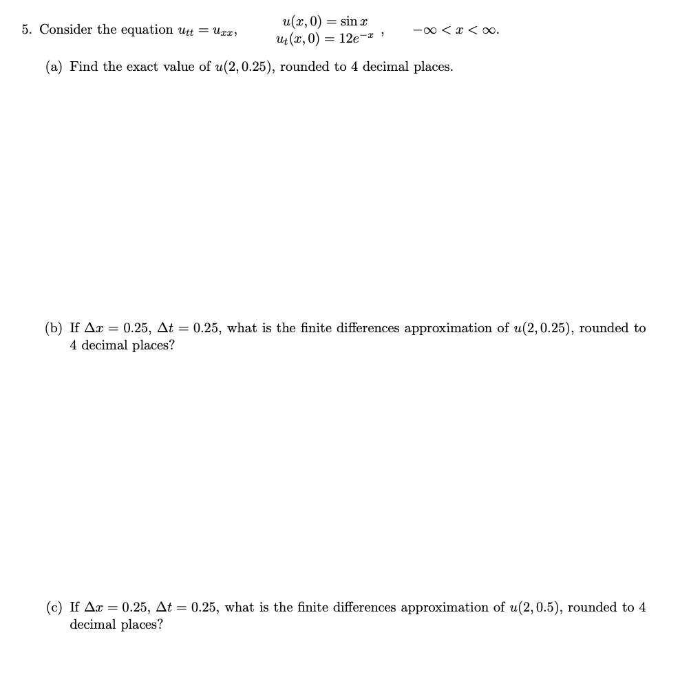 Solved Consider the equation | Chegg.com