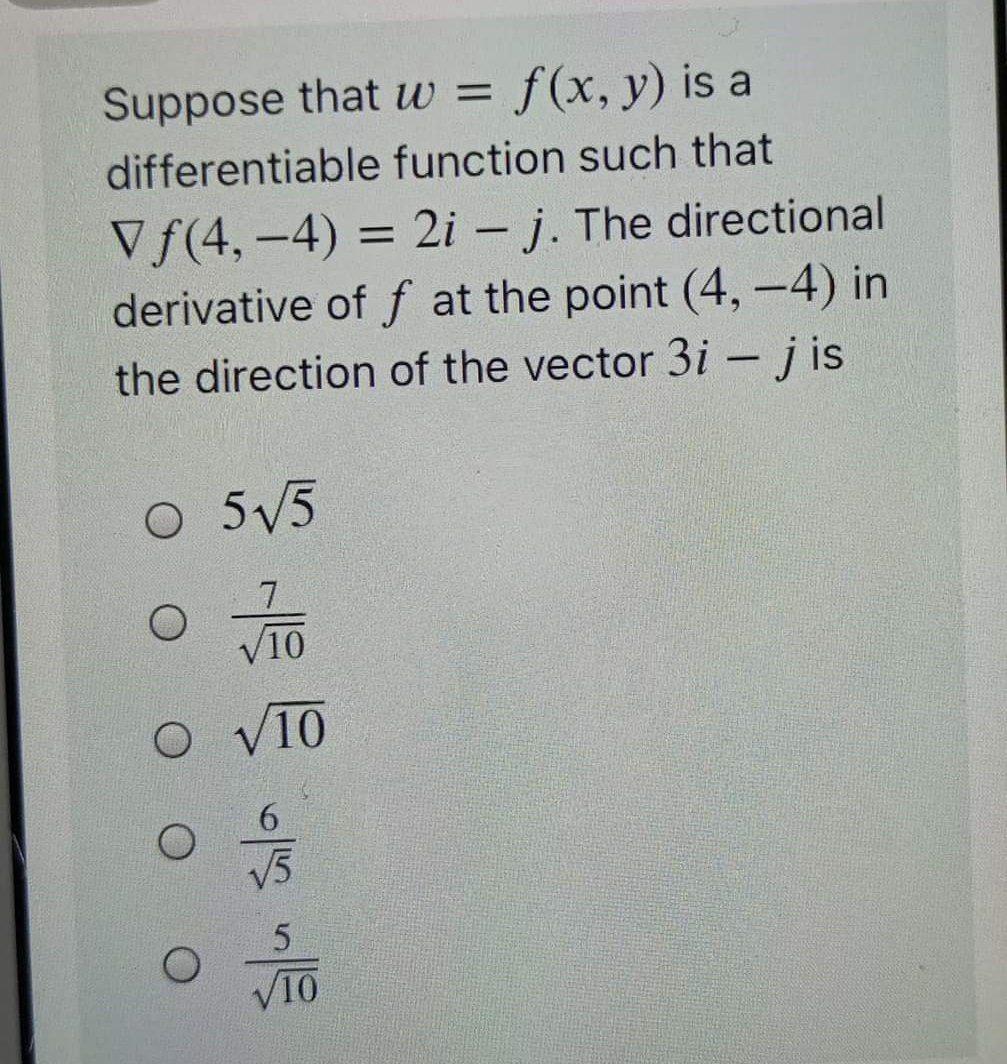 Solved Suppose that w = f(x, y) is a differentiable function | Chegg.com