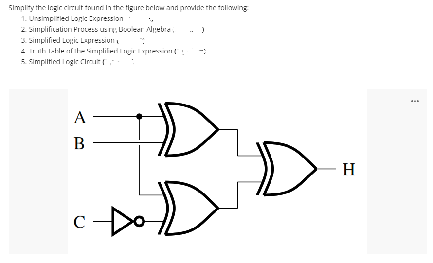 Solved Simplify the logic circuit found in the figure below | Chegg.com