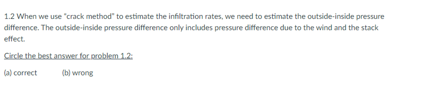 Solved 1.2 When we use "crack method" to estimate the | Chegg.com