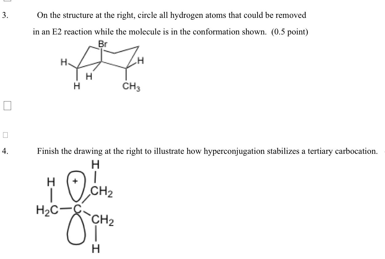 Solved On the structure at the right, circle all hydrogen | Chegg.com