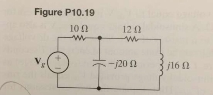 Solved The voltage Vg in the frequency domain circuit shown | Chegg.com