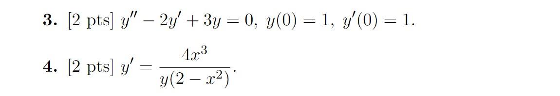 Solved Problems In Problems 1-5, find the general solution | Chegg.com