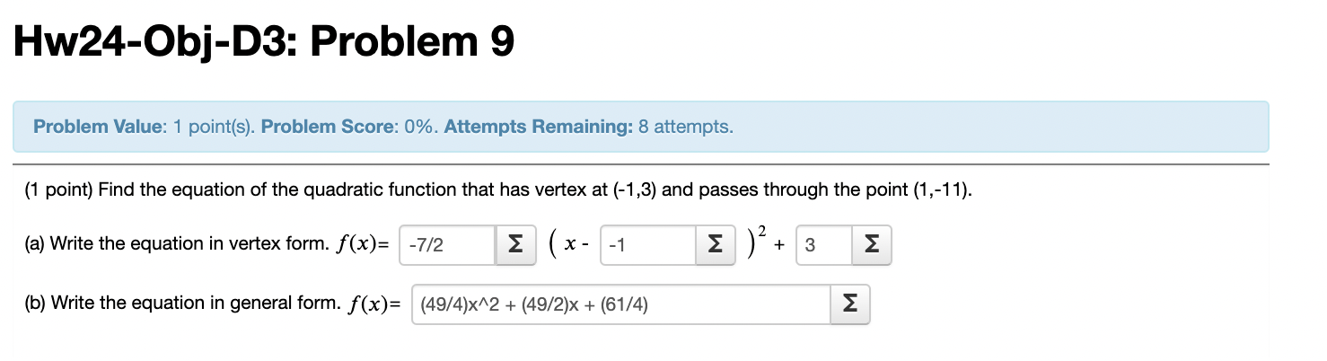 Solved Hw24-Obj-D3: Problem 9 Problem Value: 1 point(s). | Chegg.com