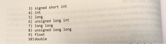 Solved 5.) The C language standard (C99 standard) specifies | Chegg.com
