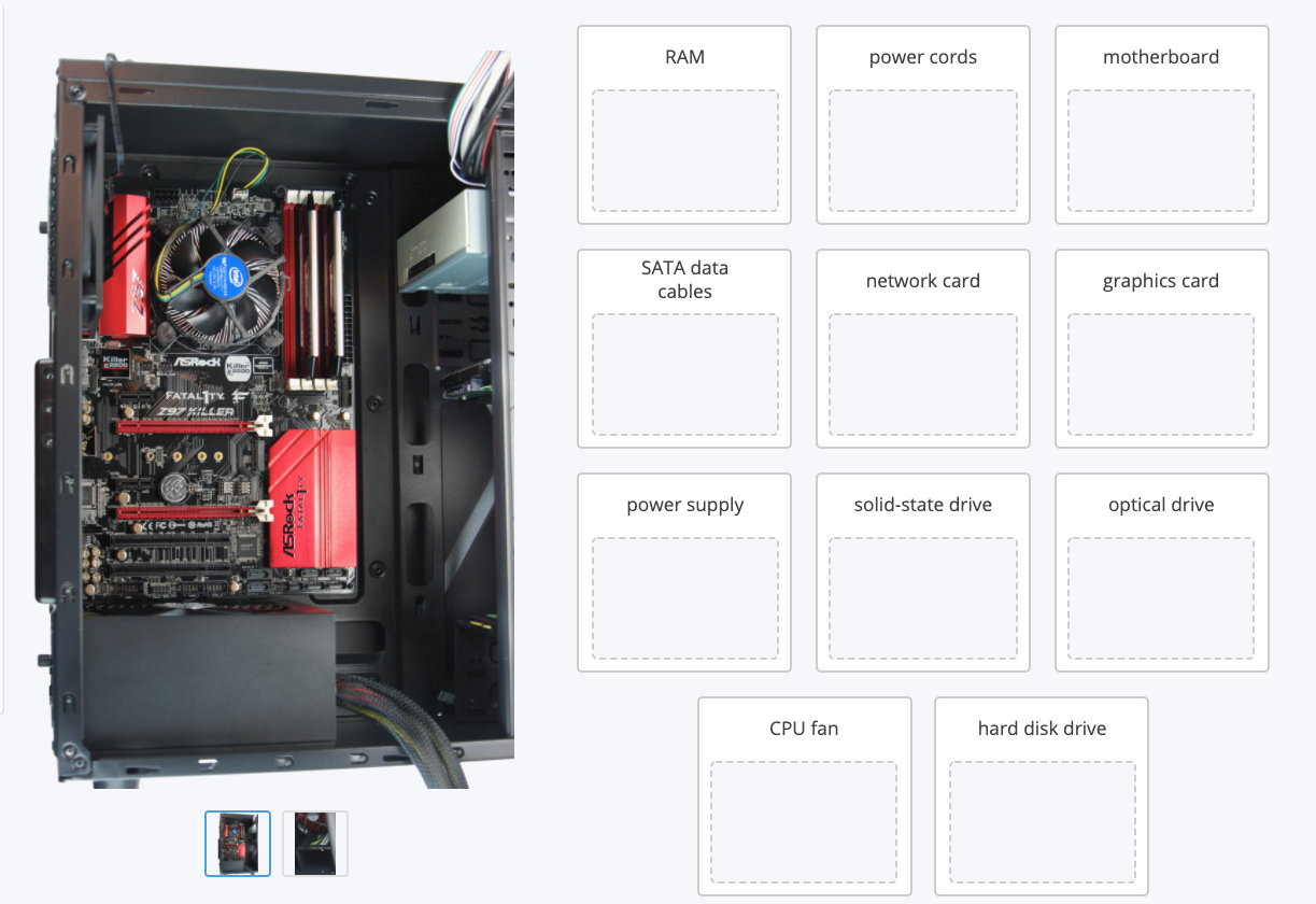 Solved For each box, there is a corresponding part inside | Chegg.com