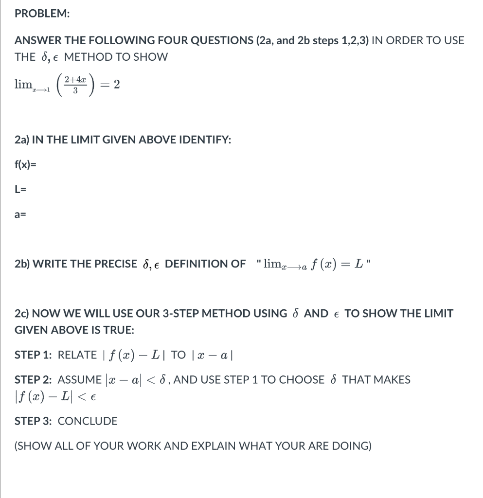 Solved ANSWER THE FOLLOWING FOUR QUESTIONS (2a, and 2b steps | Chegg.com