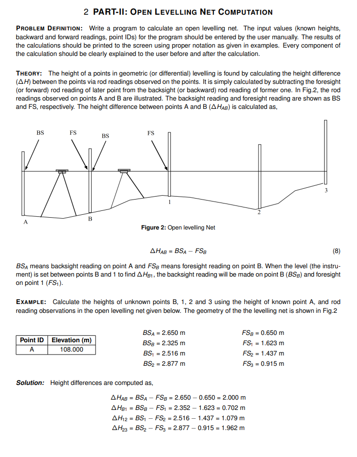Solved 2 PART-II: Open LevelLing Net CompUtATION Problem | Chegg.com