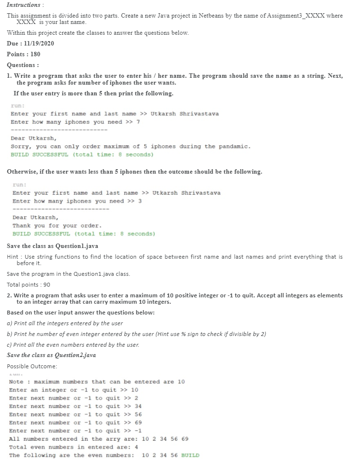 Solved Instructions This Assignment Is Divided Into Two