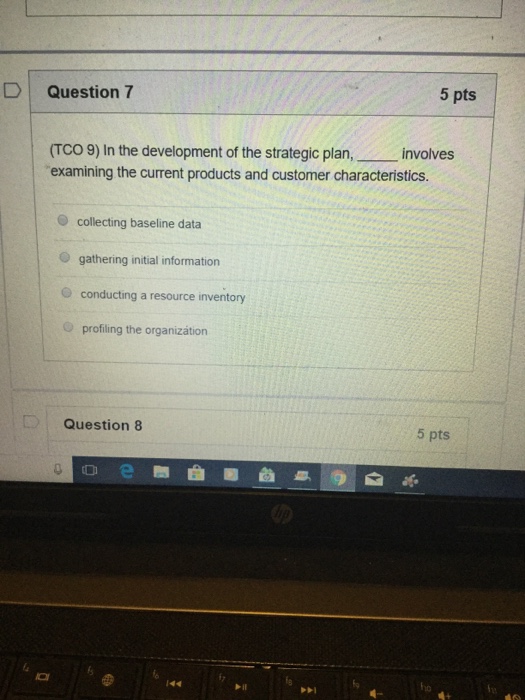 Solved D Question 7 5 pts (TCO 9) In the development of the | Chegg.com