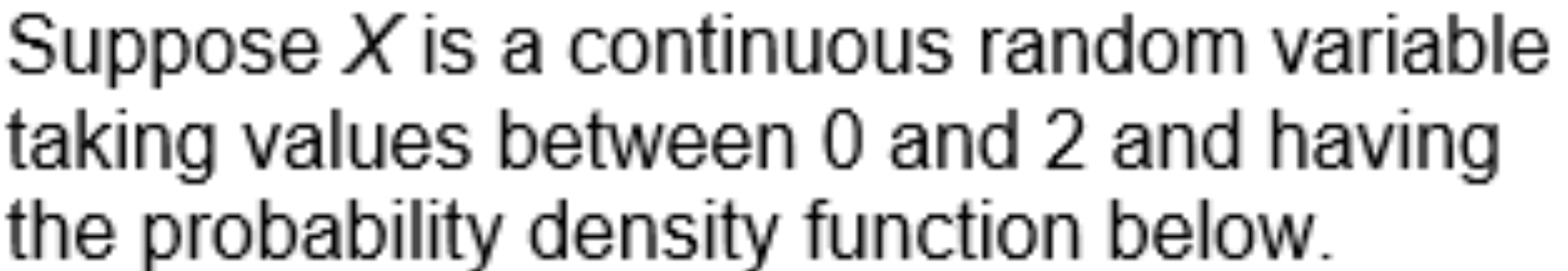 Solved Suppose X is a continuous random variable taking | Chegg.com