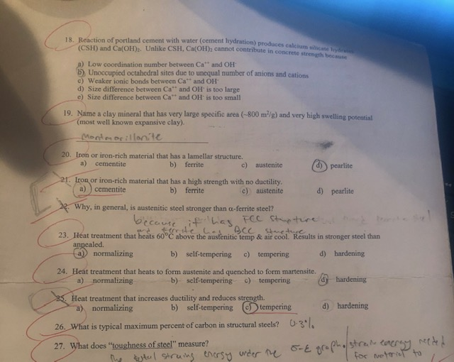 Solved what is the right answer for question 21, 22 and 25 | Chegg.com
