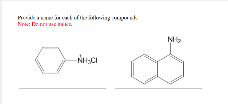Solved Provide a name for each of the following compounds | Chegg.com