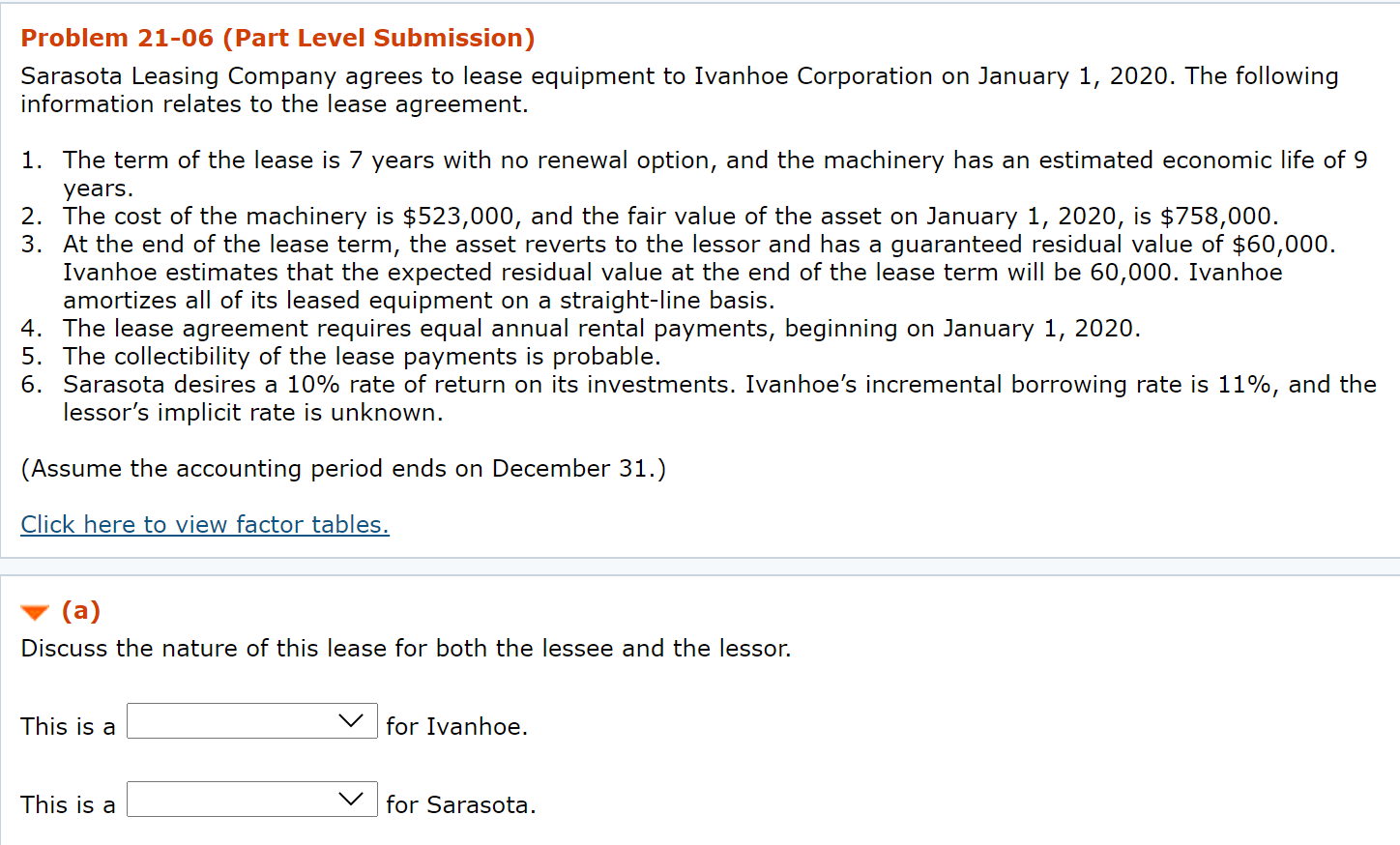 Solved Exercise 21-03 (Part Level Submission) Windsor | Chegg.com