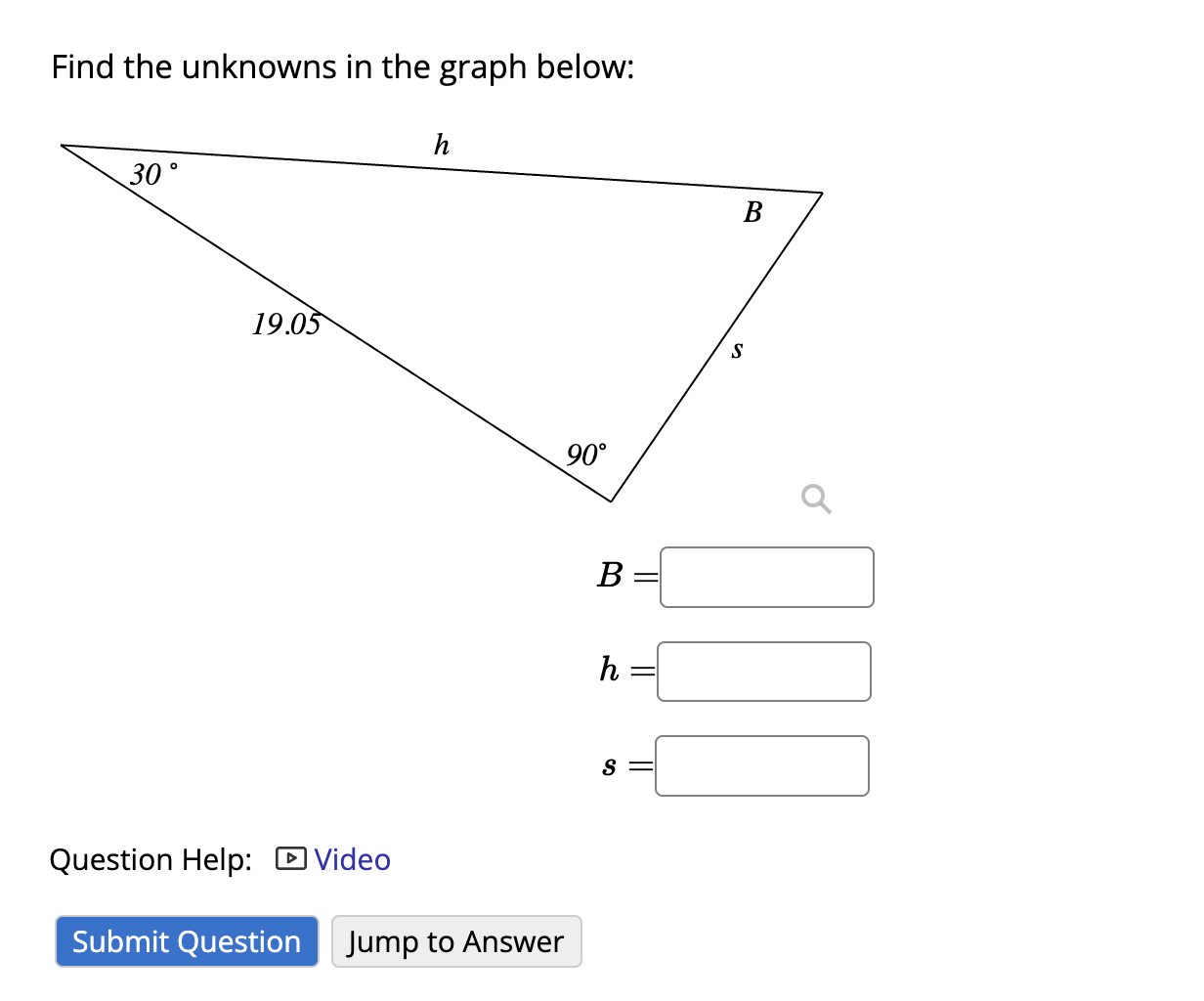 Solved Find the unknowns in the graph below: | Chegg.com