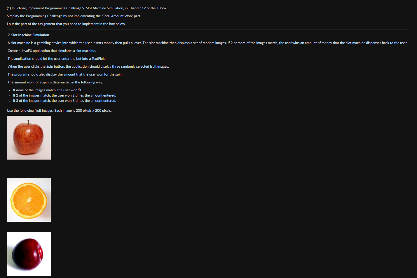 Solved package Final_Project; import | Chegg.com
