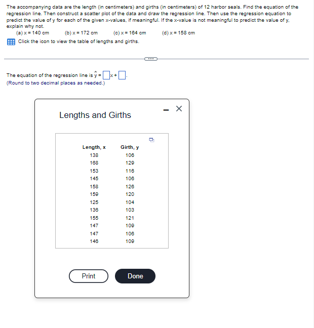 Solved The accompanying data are the length (in centimeters) | Chegg.com