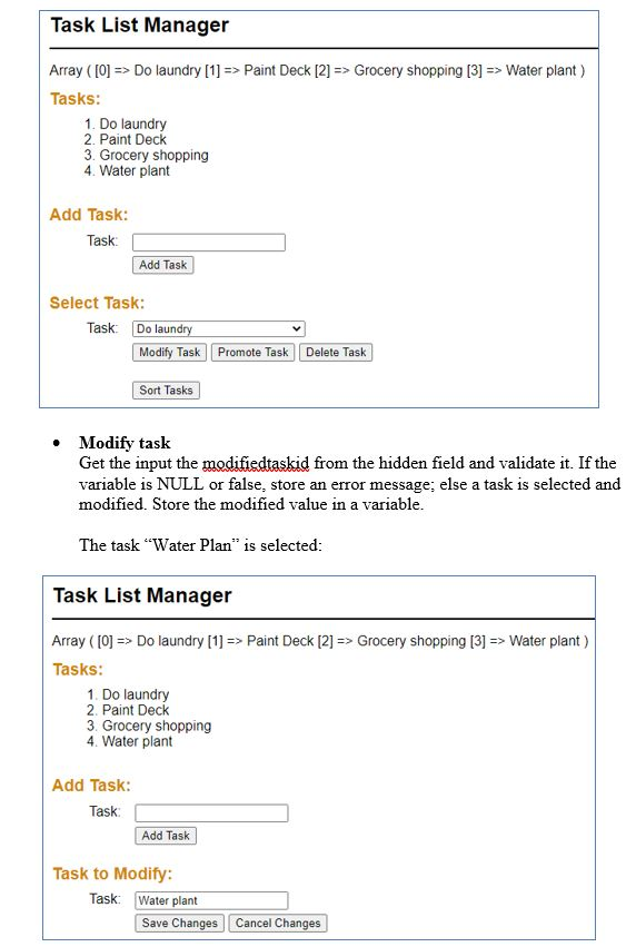 Solved /*index.php*/ /*get tasklist array from POST 1) | Chegg.com