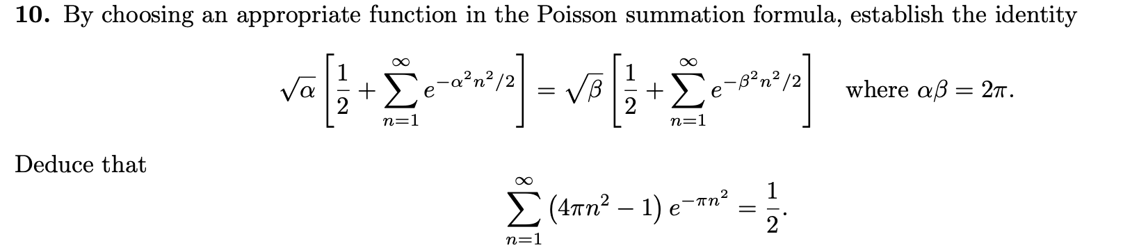 Solved By ﻿choosing an ﻿appropriate function in ﻿the Poisson | Chegg.com