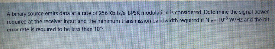 Solved A Binary Source Emits Data At A Rate Of 256 Kbitss 