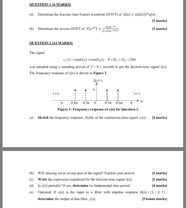 Solved (a) Detemine the discrete-time Fourier transfom | Chegg.com Solved (a) Detemine the discrete-time Fourier transfom | Chegg.com