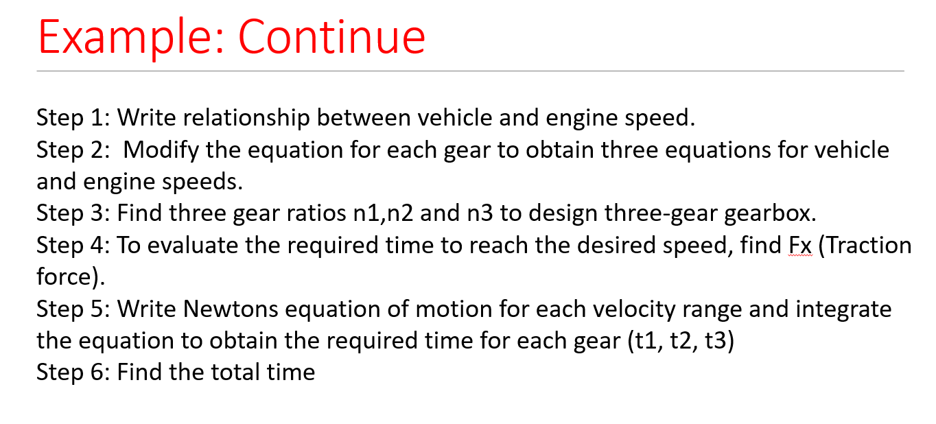 Solved Example: A gearbox with three gears Given Parameters: | Chegg.com